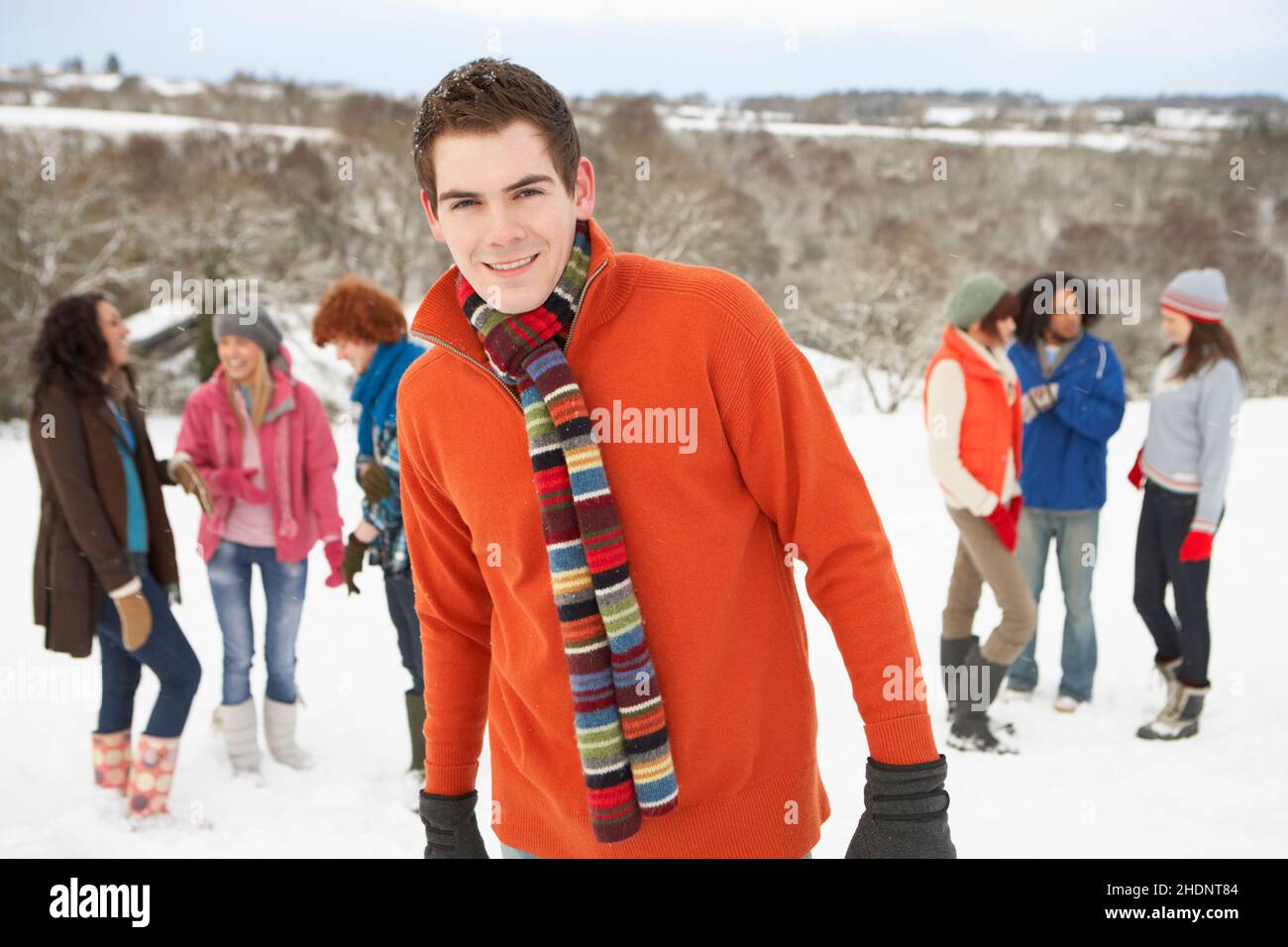 winter, friends, clique, winters, friend, cliques Stock Photo - Alamy