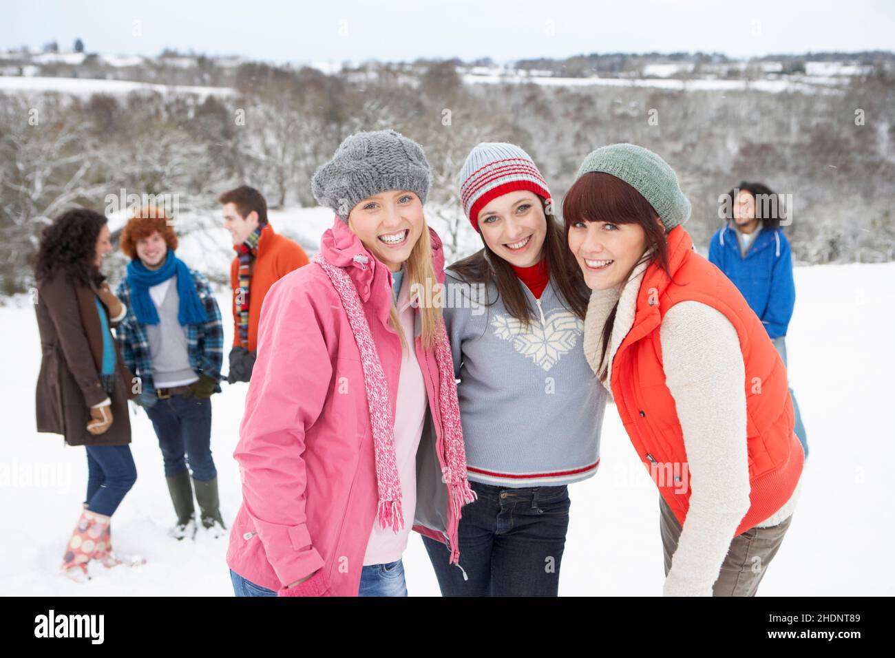 winter, friends, winters, friend Stock Photo - Alamy