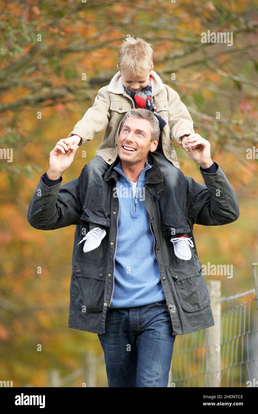 father, son, piggyback, dad, fathers, sons, piggybacks Stock Photo - Alamy