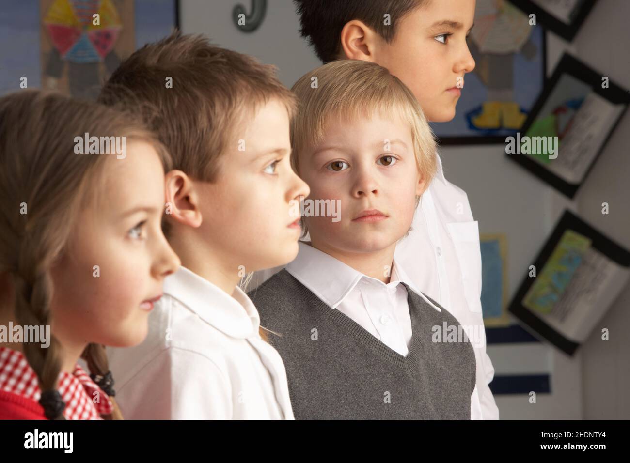 in a row, elementary student, in a line, in a rows, elementary students ...