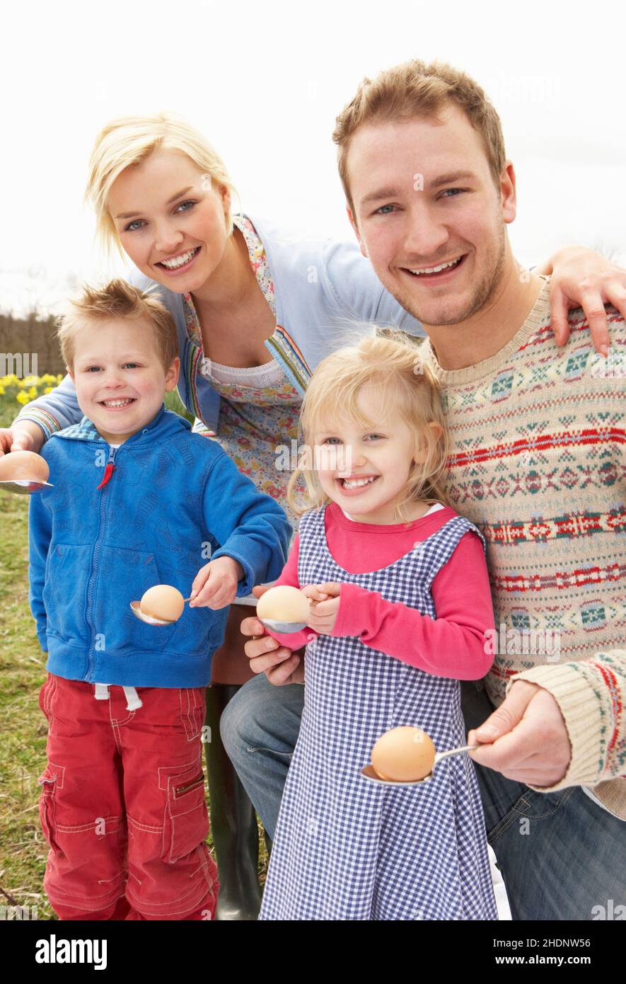 easter, family, egg run, easters, families Stock Photo - Alamy