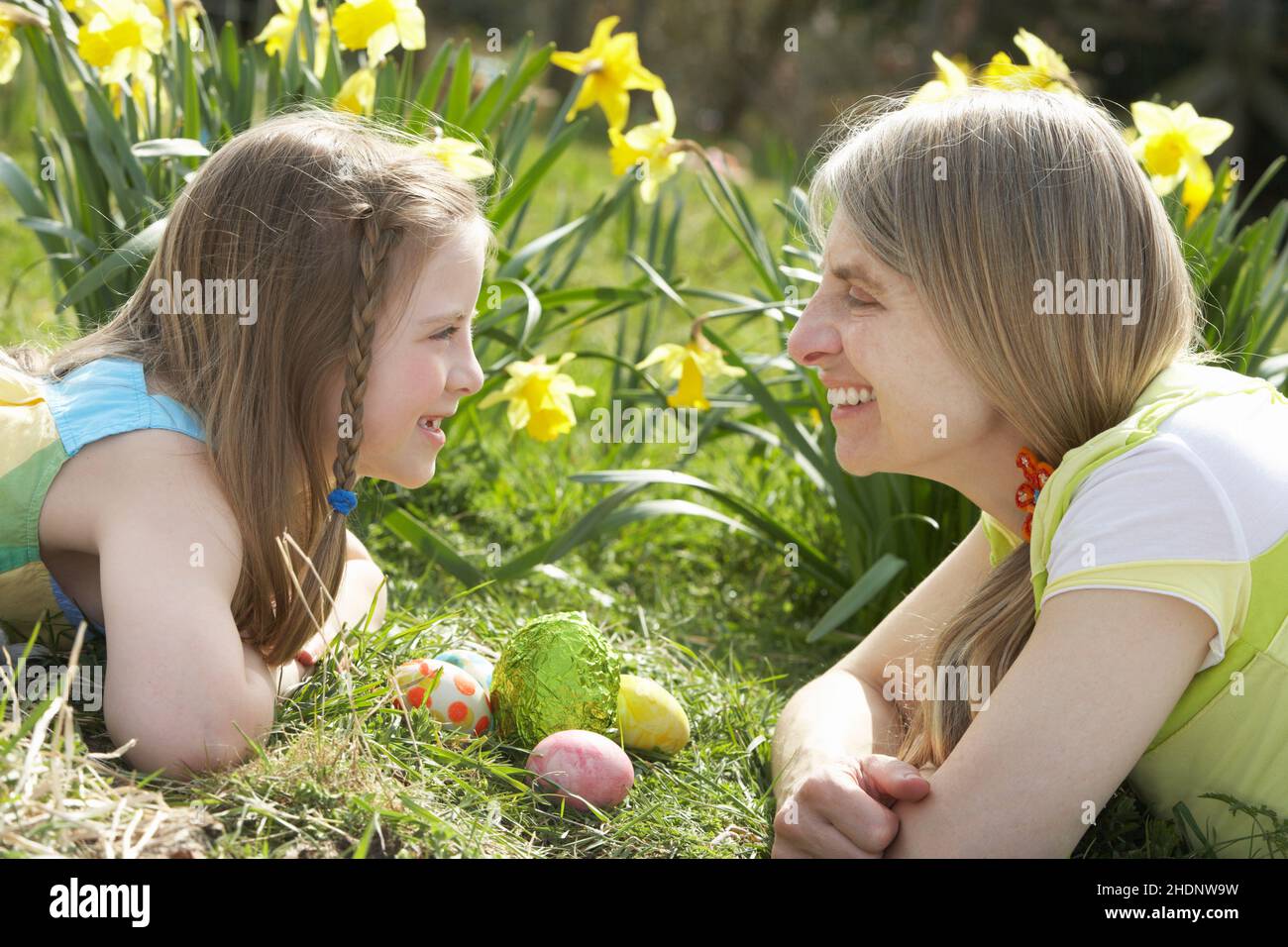 mother, daughter, easter egg hunt, mom, mothers, mum, daughters, easter ...