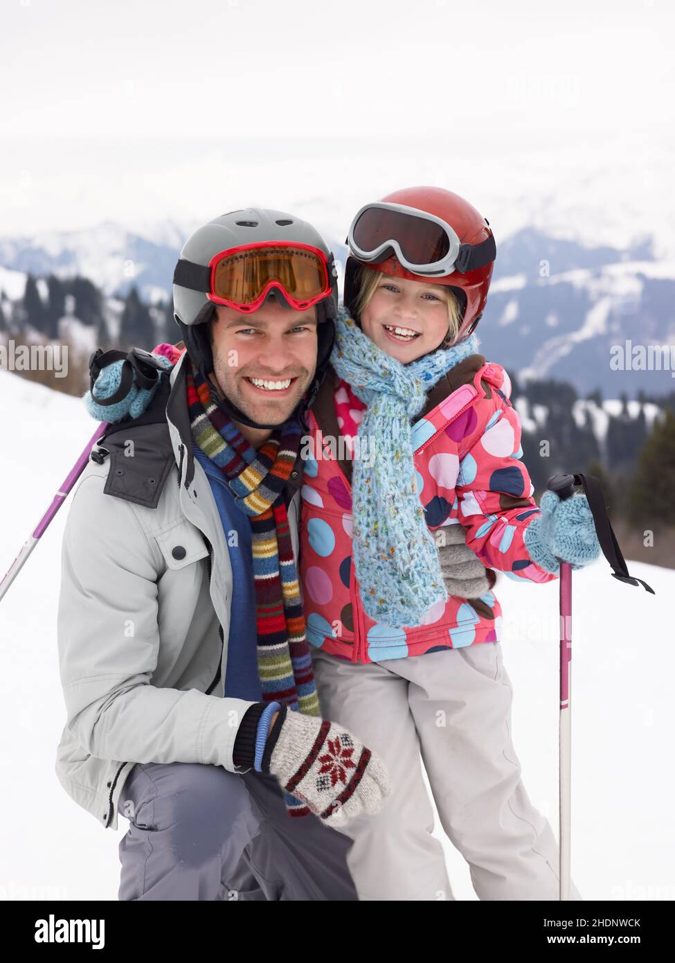 father, embracing, daughter, ski vacation, dad, fathers, cuddling, hug ...