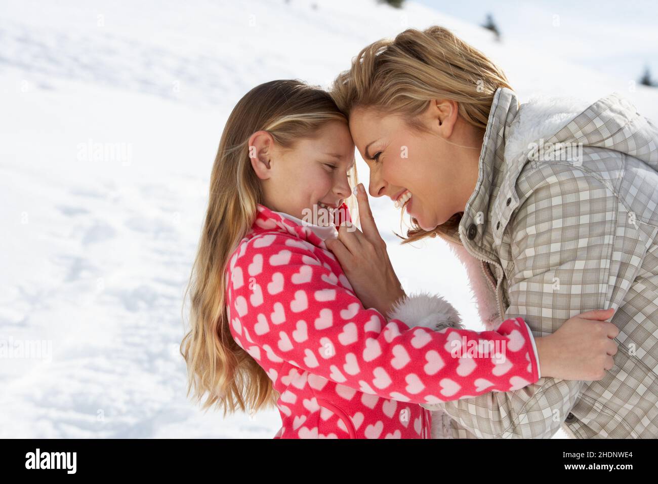 mother, winter, daughter, mom, mothers, mum, winters, daughters Stock ...