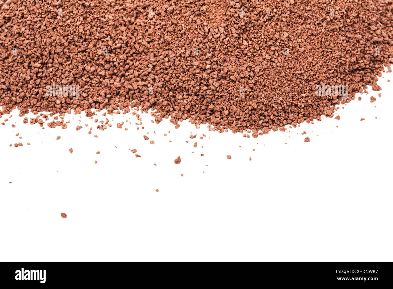 Pile of cocoa powder isolated on white background Stock Photo - Alamy