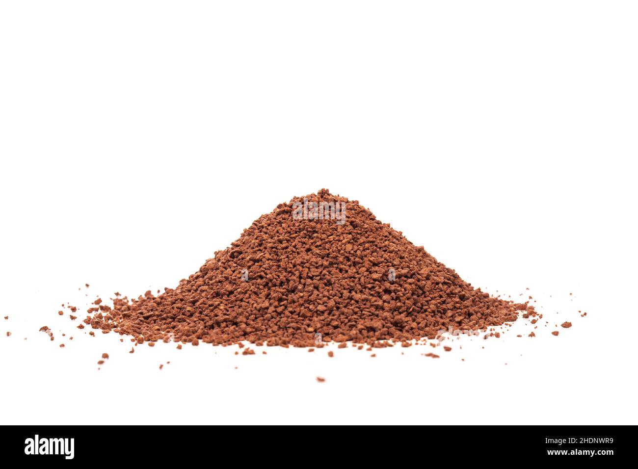 Pile of cocoa powder isolated on white background Stock Photo - Alamy