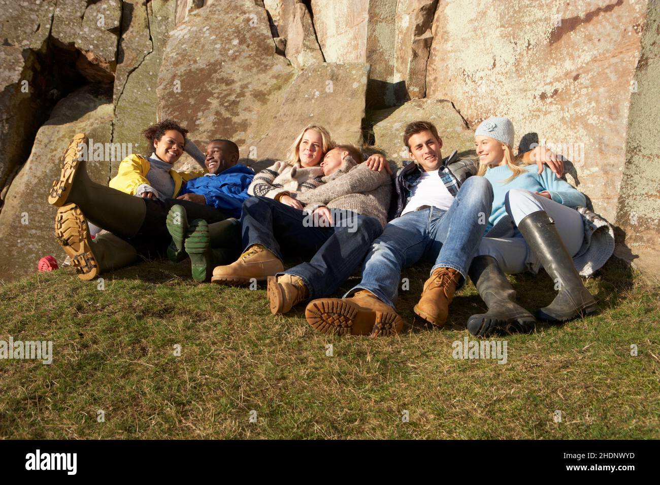 hiking, friends, rest, friend, break, resting Stock Photo - Alamy