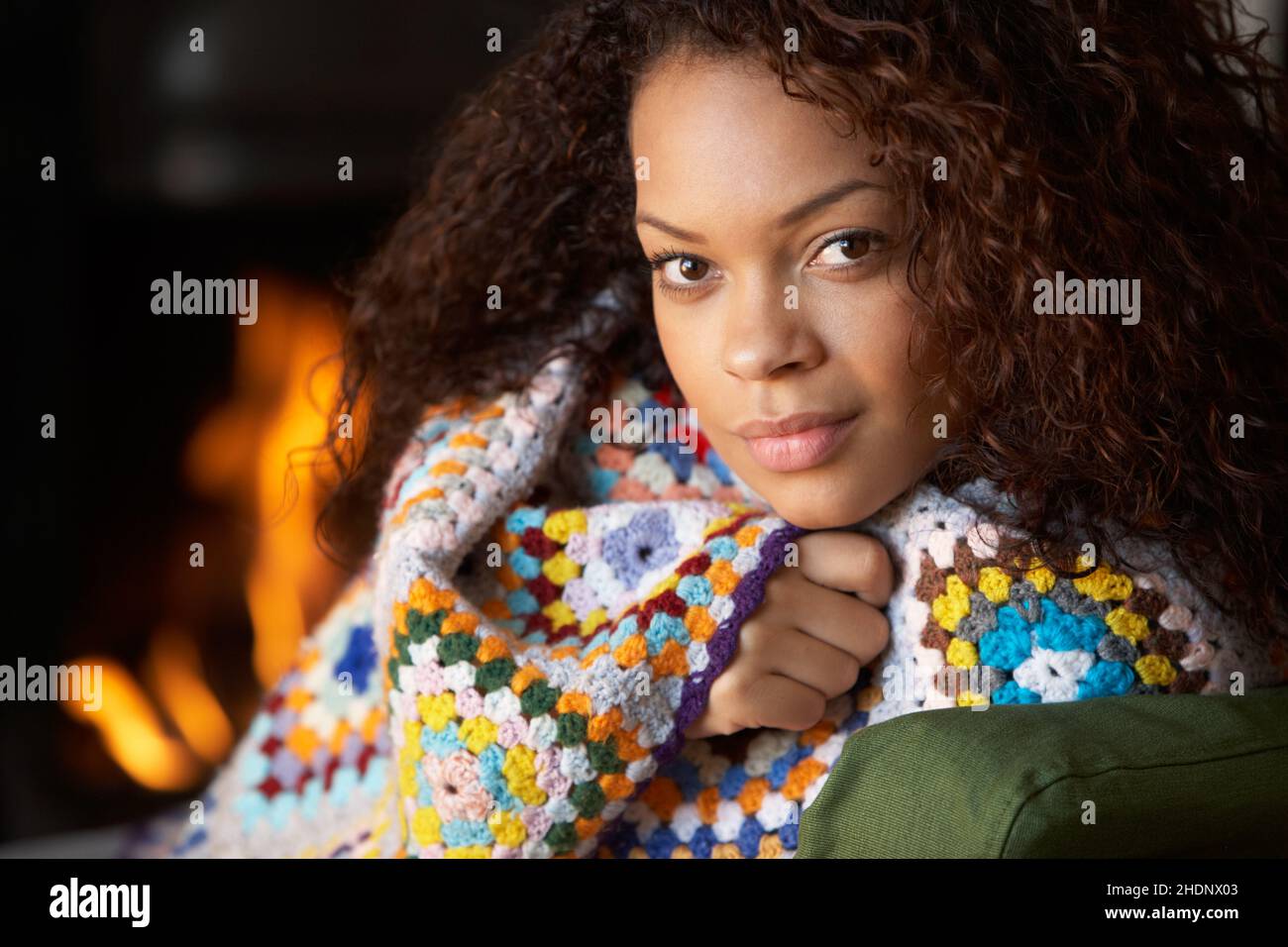 young woman, comfortable, snuggling, girl, girls, woman, young women ...