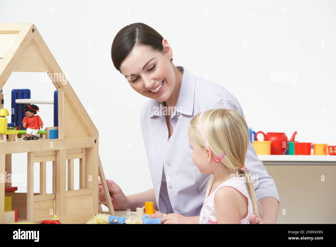 White child nanny hi-res stock photography and images - Alamy