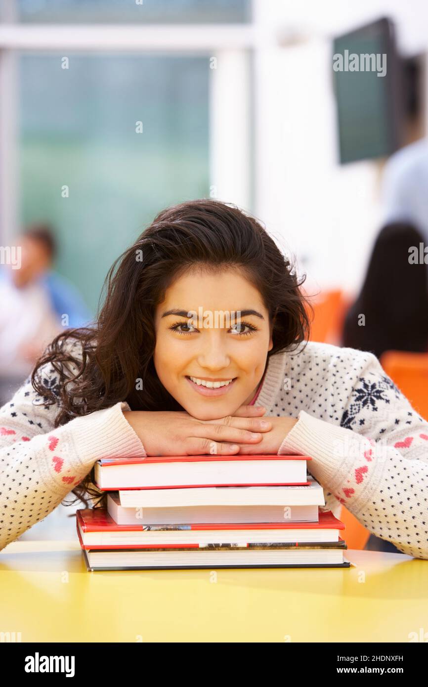 studies, student, stacking books, students Stock Photo - Alamy