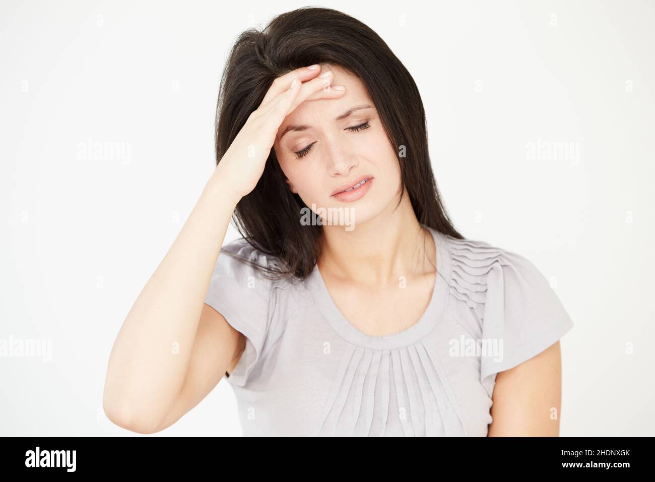 young woman, headaches, migraine, emotional stress, girl, girls, woman ...