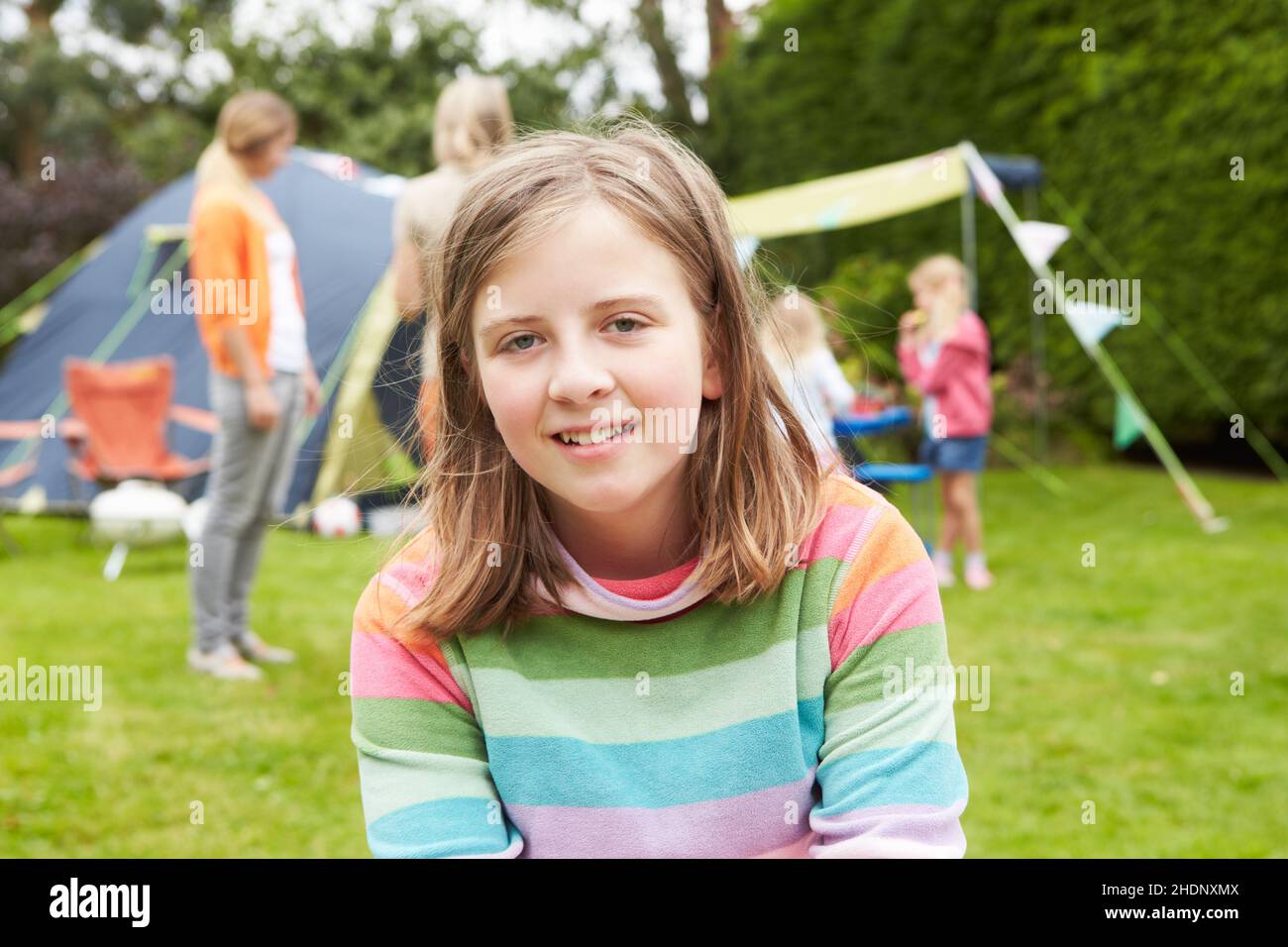 girl, camping, girls, camp, camper Stock Photo - Alamy