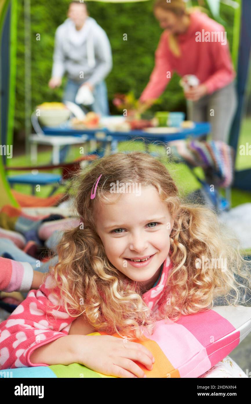 girl, camping, girls, camp, camper Stock Photo - Alamy