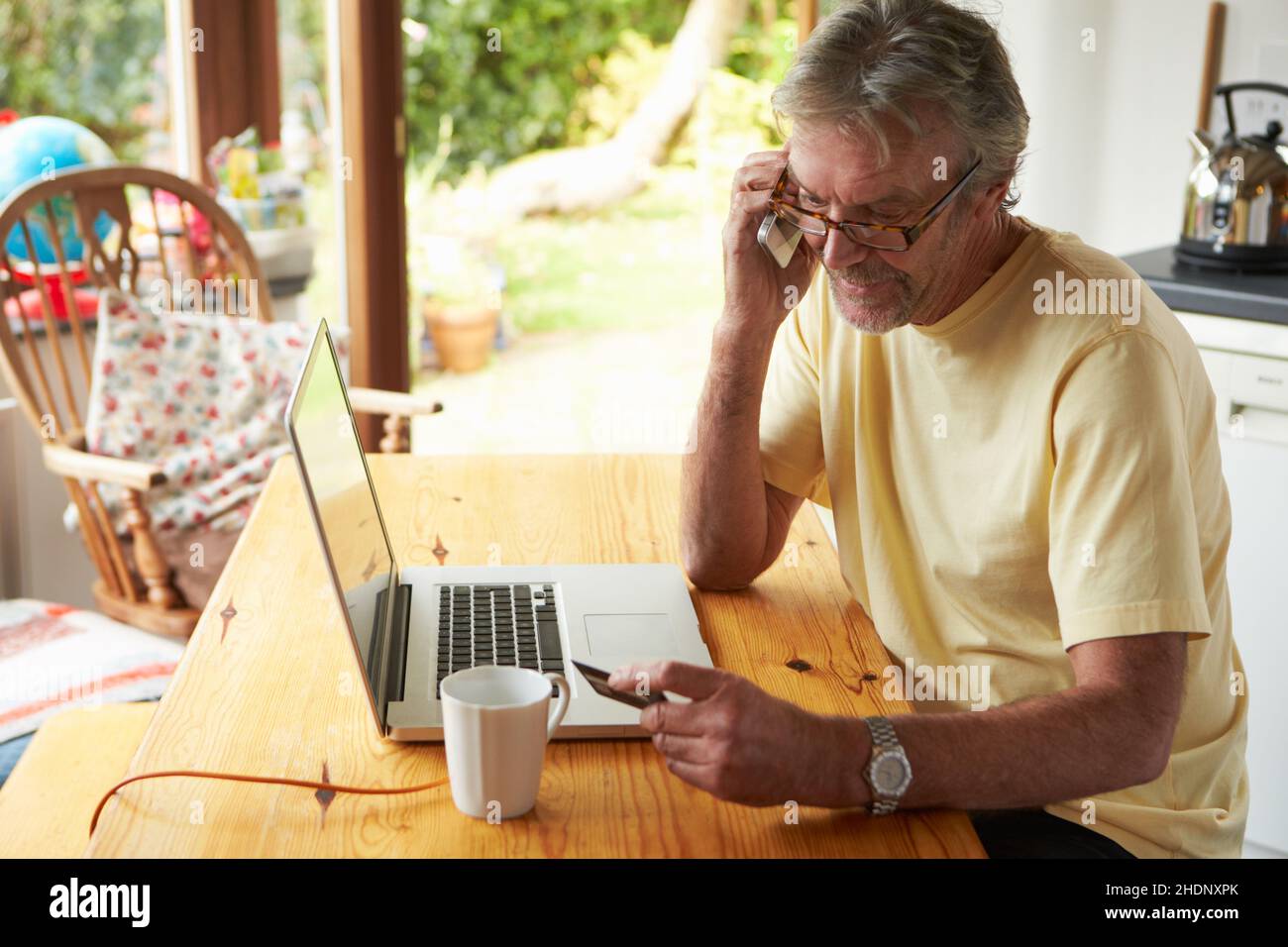 senior, laptop, online banking, elderly, old, seniors, computer ...