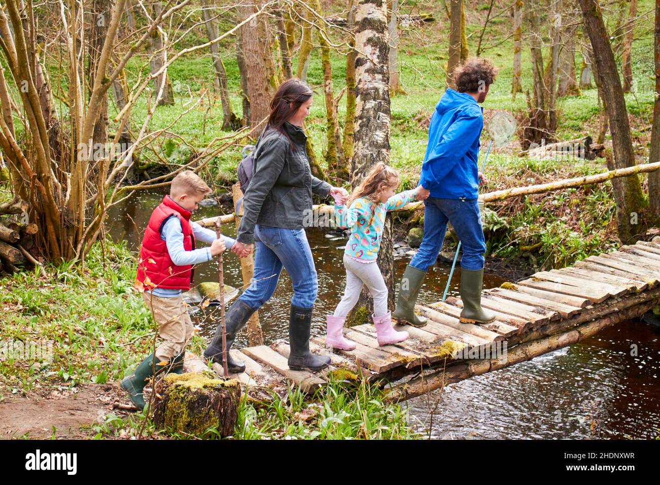 hiking, family, explore, families, explores Stock Photo - Alamy