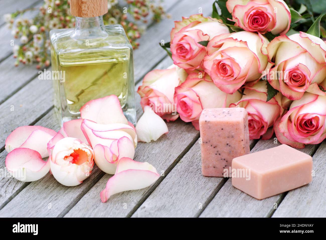 Essential fragrance oils rose hi-res stock photography and images - Alamy