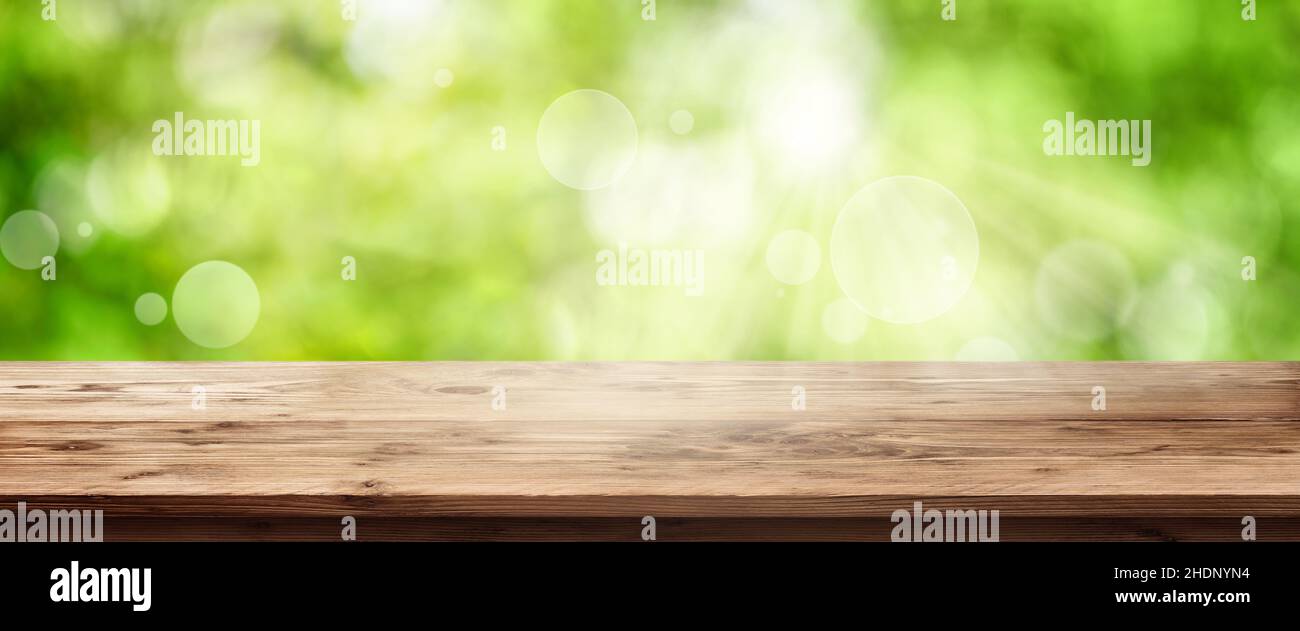 sunbeams, wooden table, bokeh, sun beams, sun ray, sun rays, sunbeam ...
