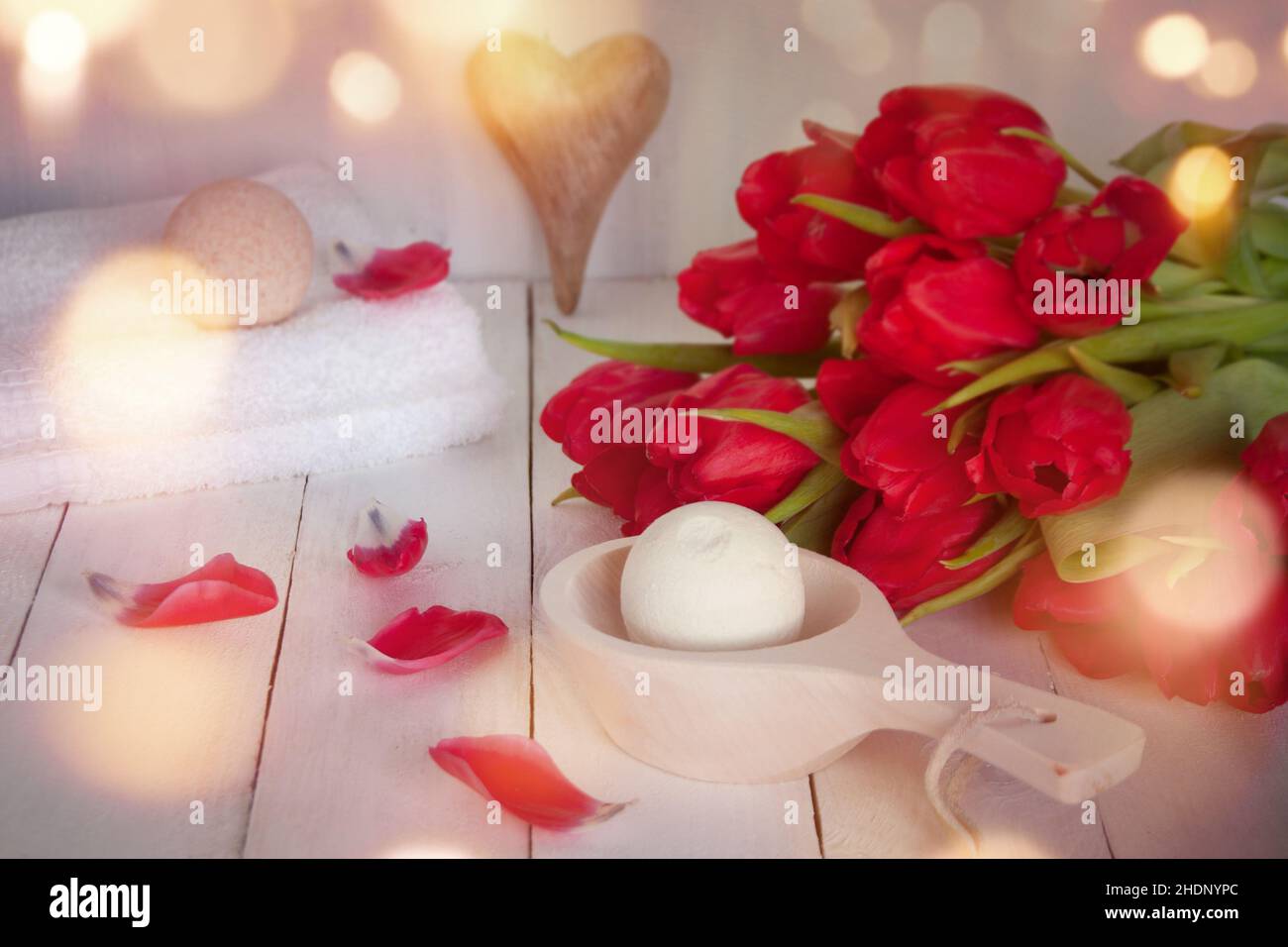 roses, bath salt, rose spa, rose, bath salts, rose spas Stock Photo - Alamy