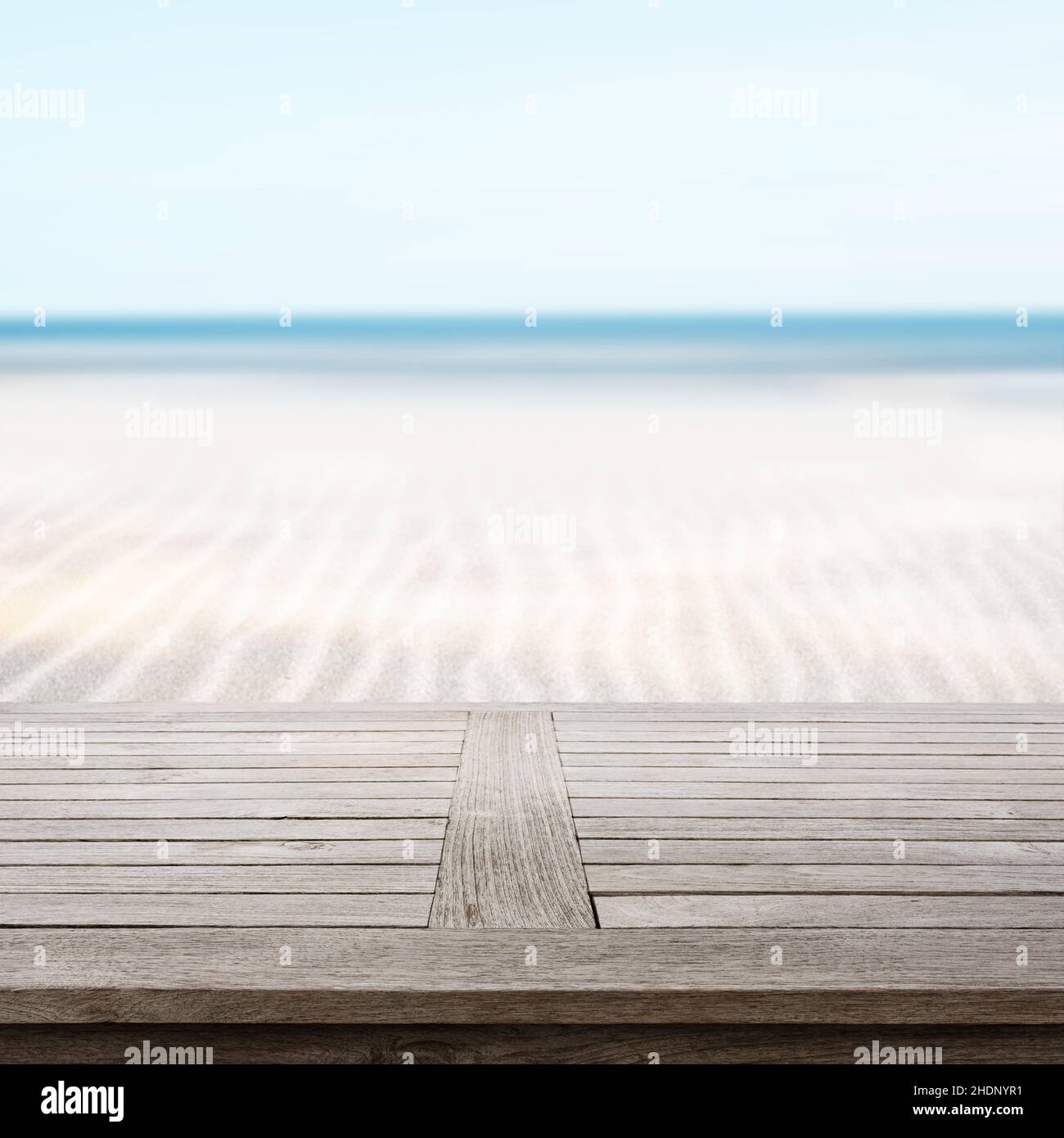 beach, wooden table, beaches, seaside, wooden tables Stock Photo - Alamy