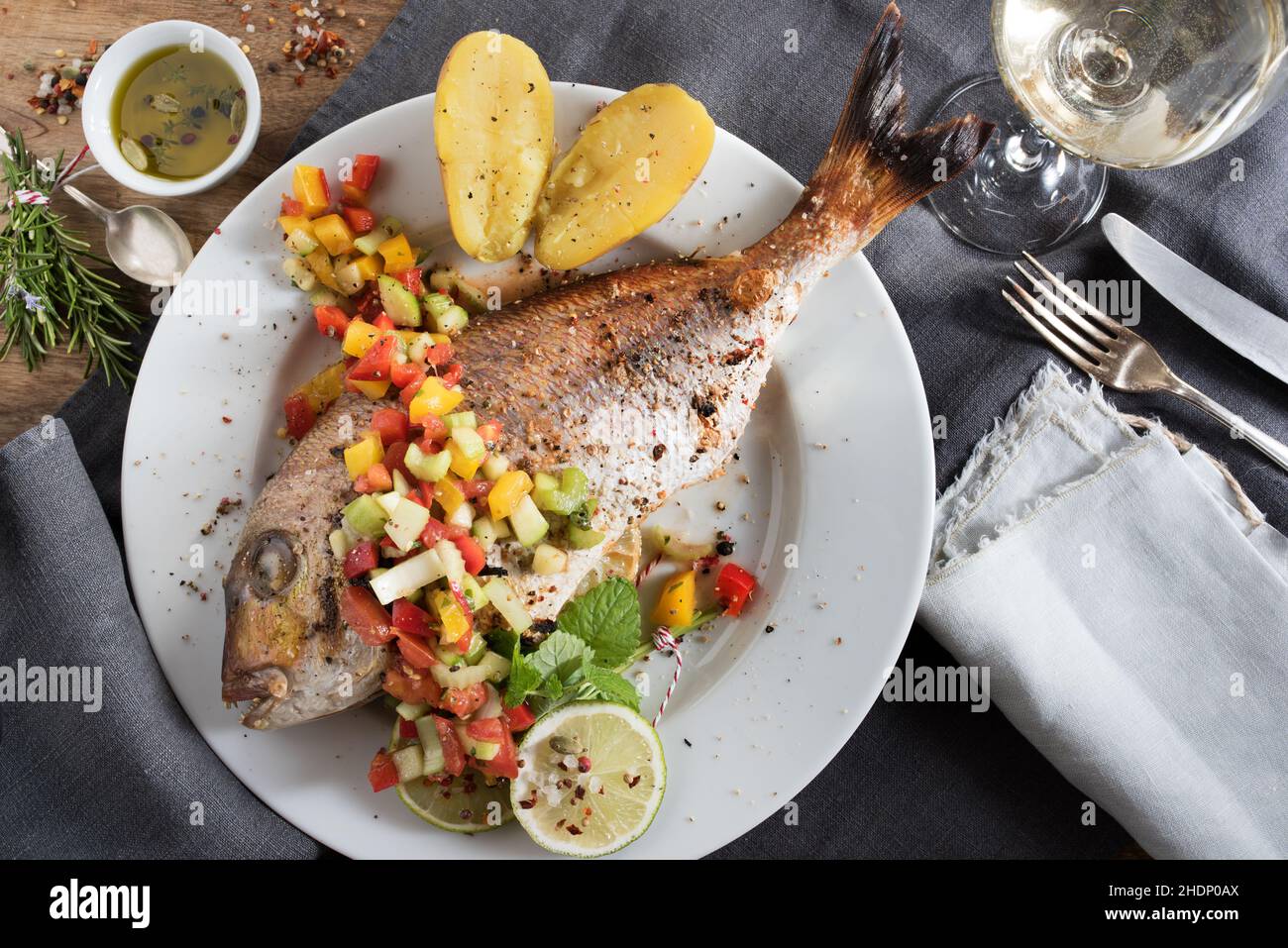 fish dish, feast, fish dishs, feasts Stock Photo - Alamy