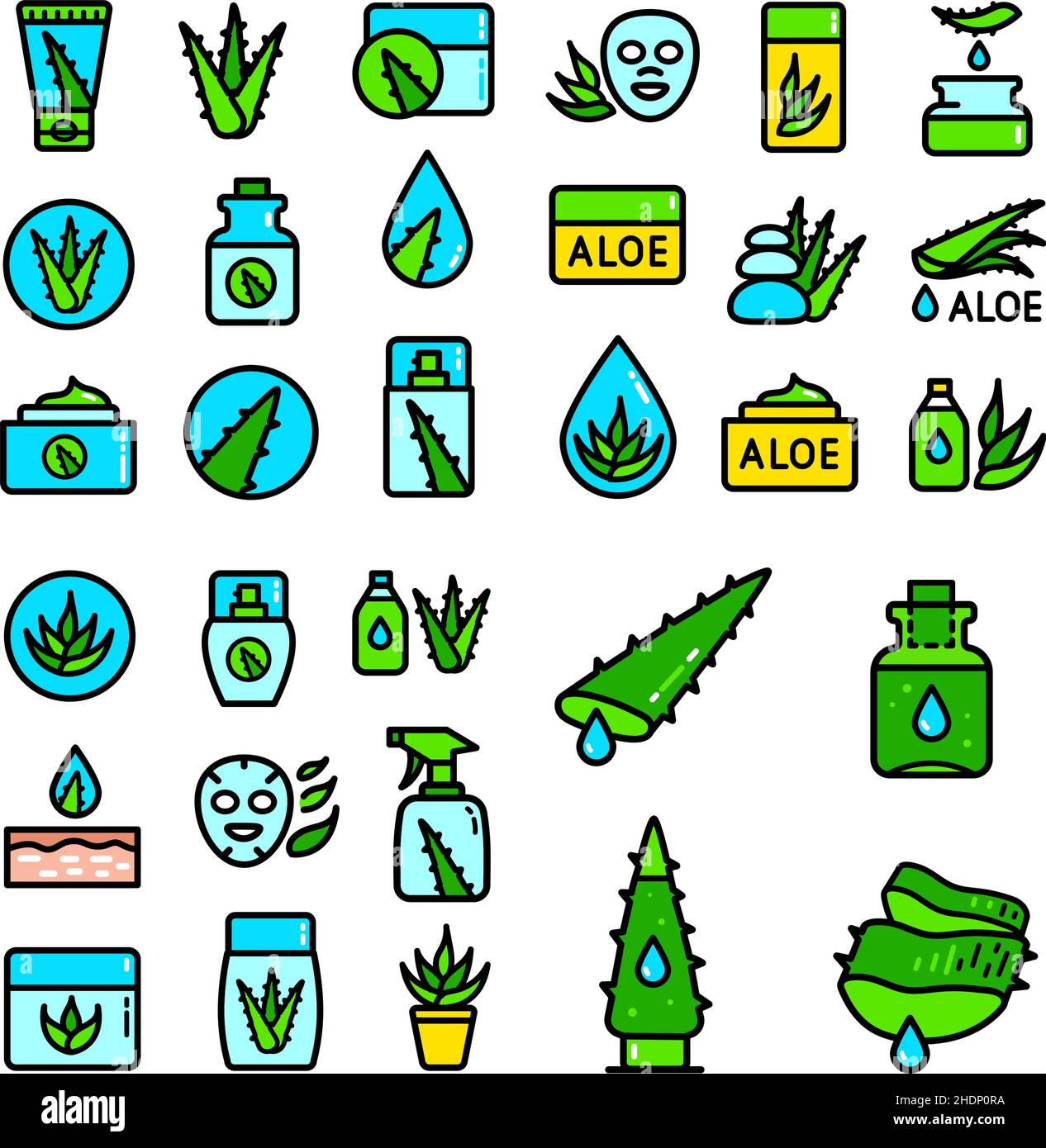 Fresh agava Stock Vector Images - Alamy