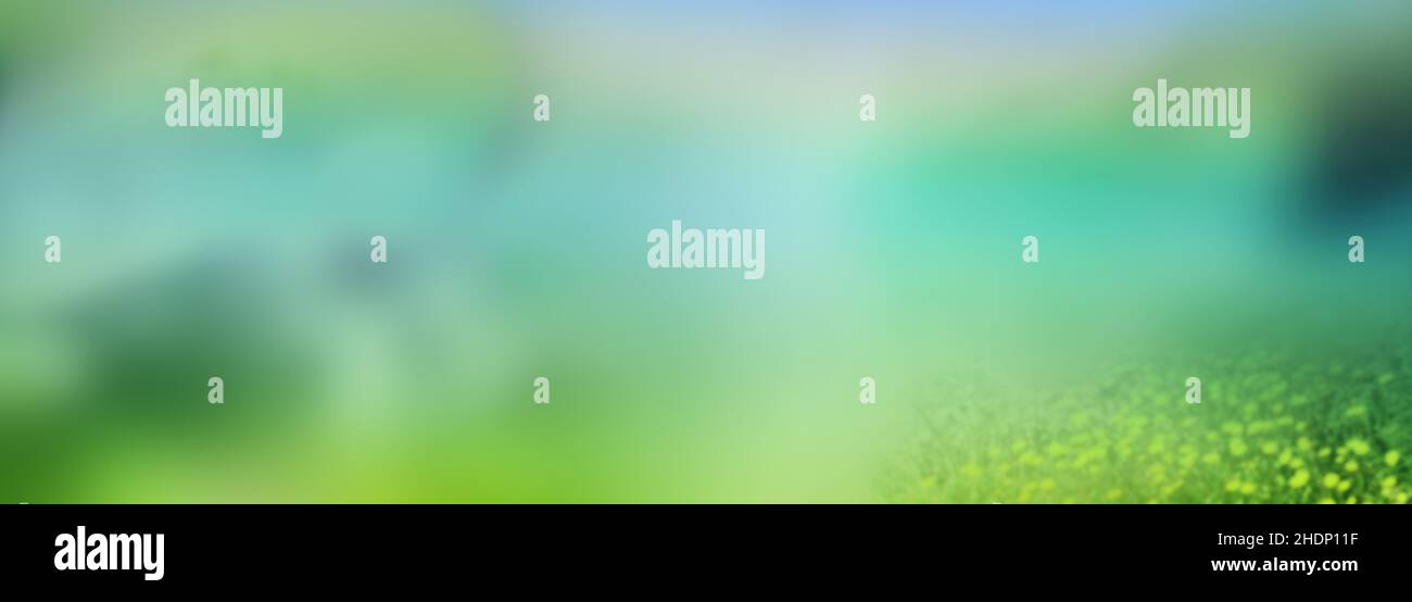 defocused, spring, dandelion meadow, blur, blured, blurred motion ...