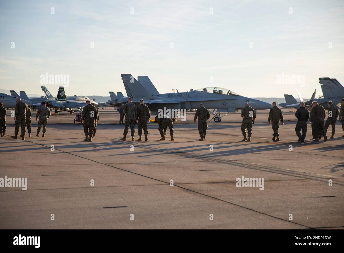 U.S. Marines with Headquarters and Headquarters Squadron, Marine Corps ...