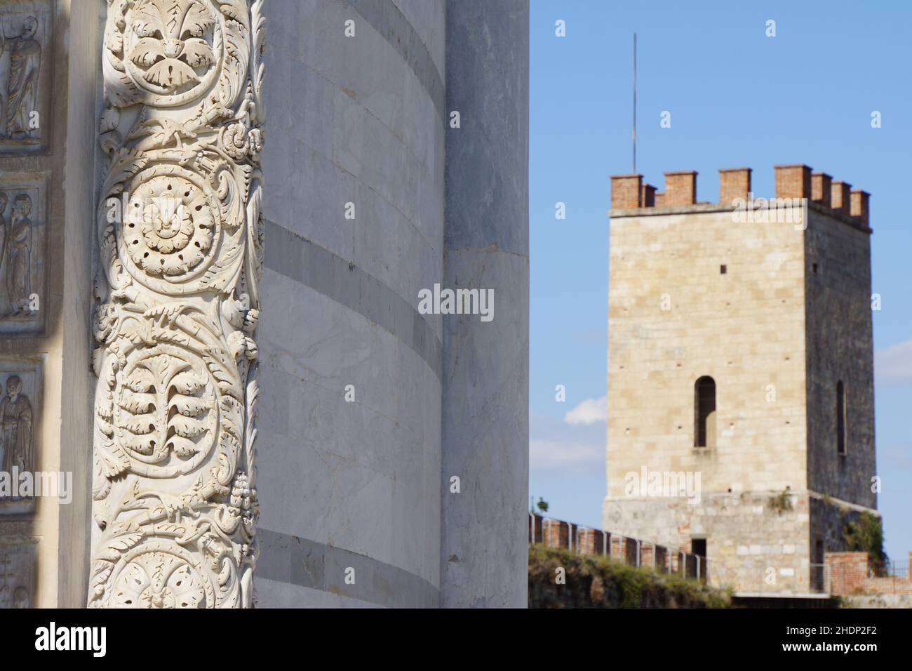 pisa, city wall, pisas, walls Stock Photo - Alamy