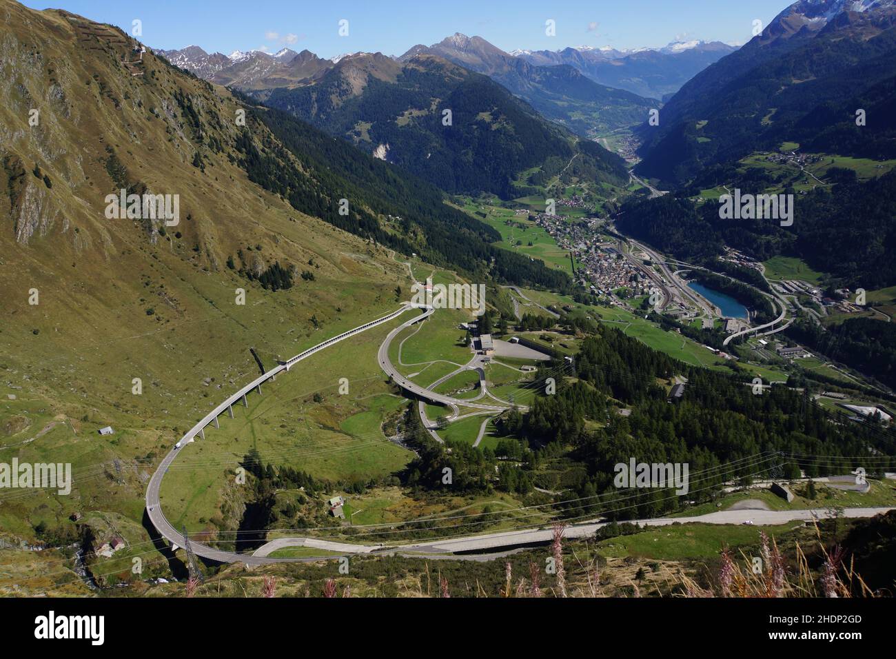 mountain pass, gotthard, mountains, gotthards Stock Photo - Alamy
