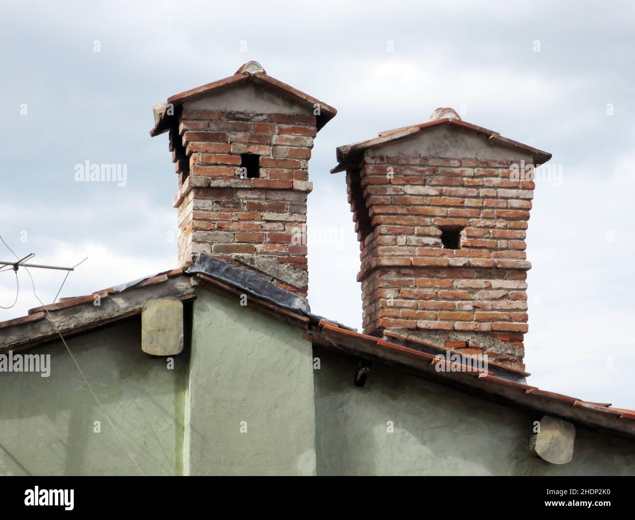 smoke stack, fireplace, smoke stacks, chimneys, fire place Stock Photo ...