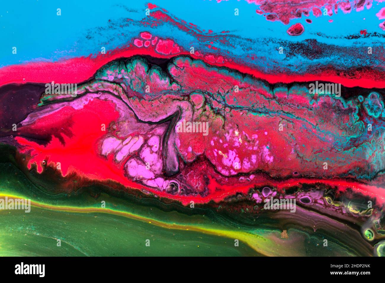 Abstract dark fluorescent ink liquid background Stock Photo - Alamy