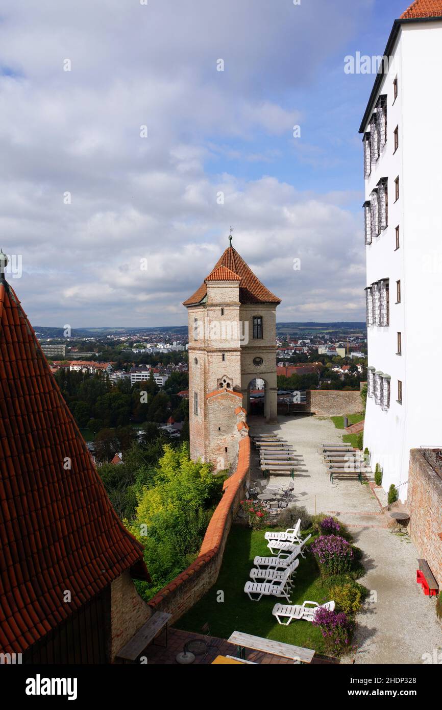 trausnitz castle, landshut, castle trausnitzs, landshuts Stock Photo ...