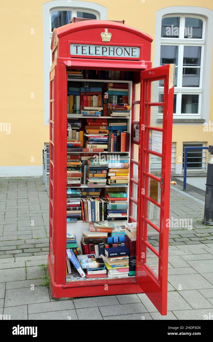 books, telephone booth, book, telephone booths Stock Photo - Alamy