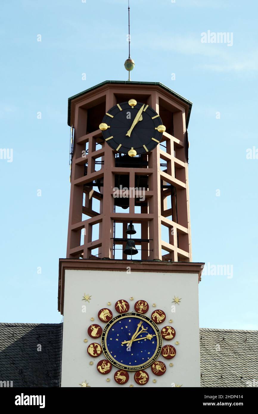 town hall tower, worms, town hall towers, worm Stock Photo - Alamy