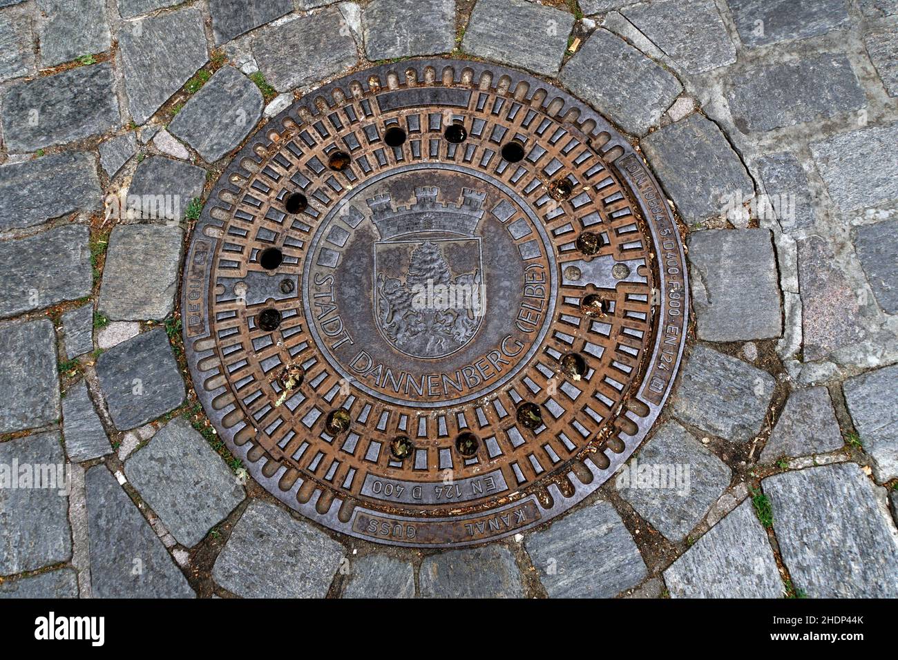 manhole cover, city emblem, manhole covers, city emblems Stock Photo ...