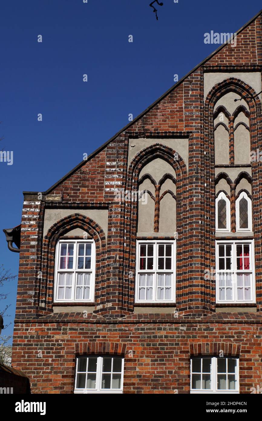 brick building, brick gothic, buildings, brick gothics Stock Photo - Alamy