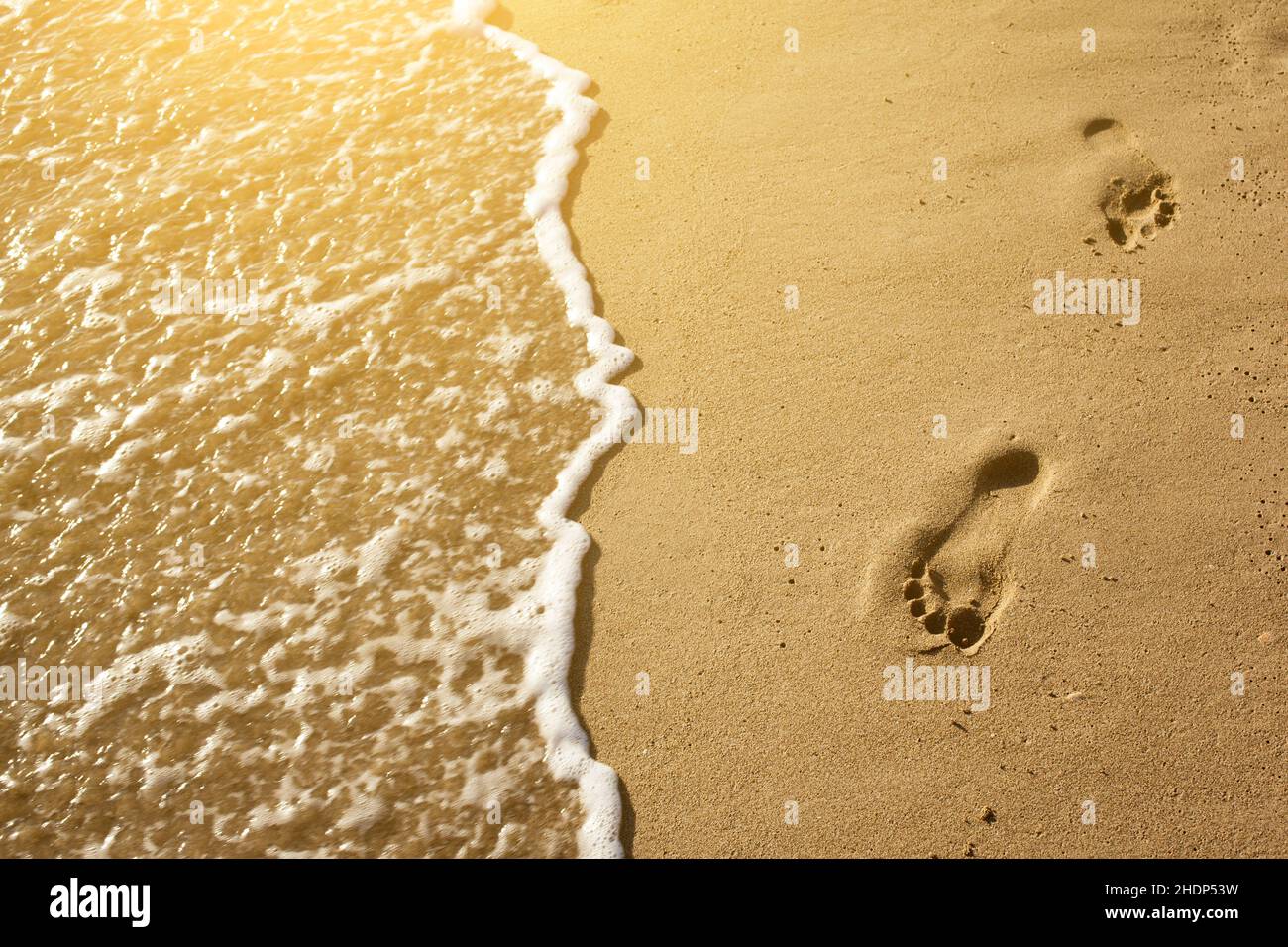 beach, beach walking, footprints, beaches, seaside, footprint ...