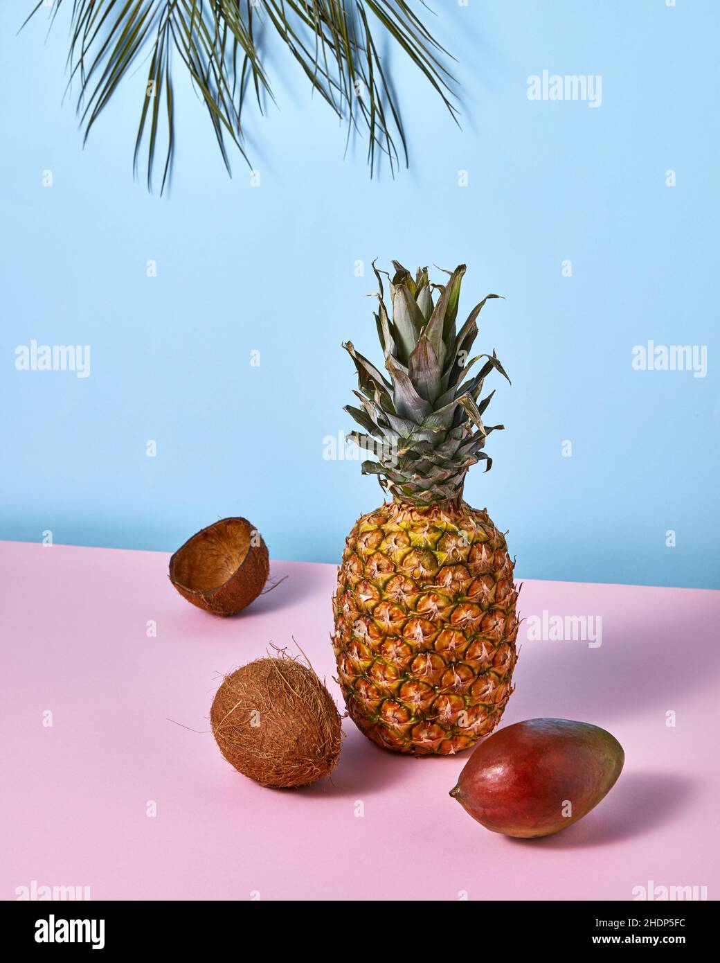 Pineapples tropical leaves design hi-res stock photography and images ...