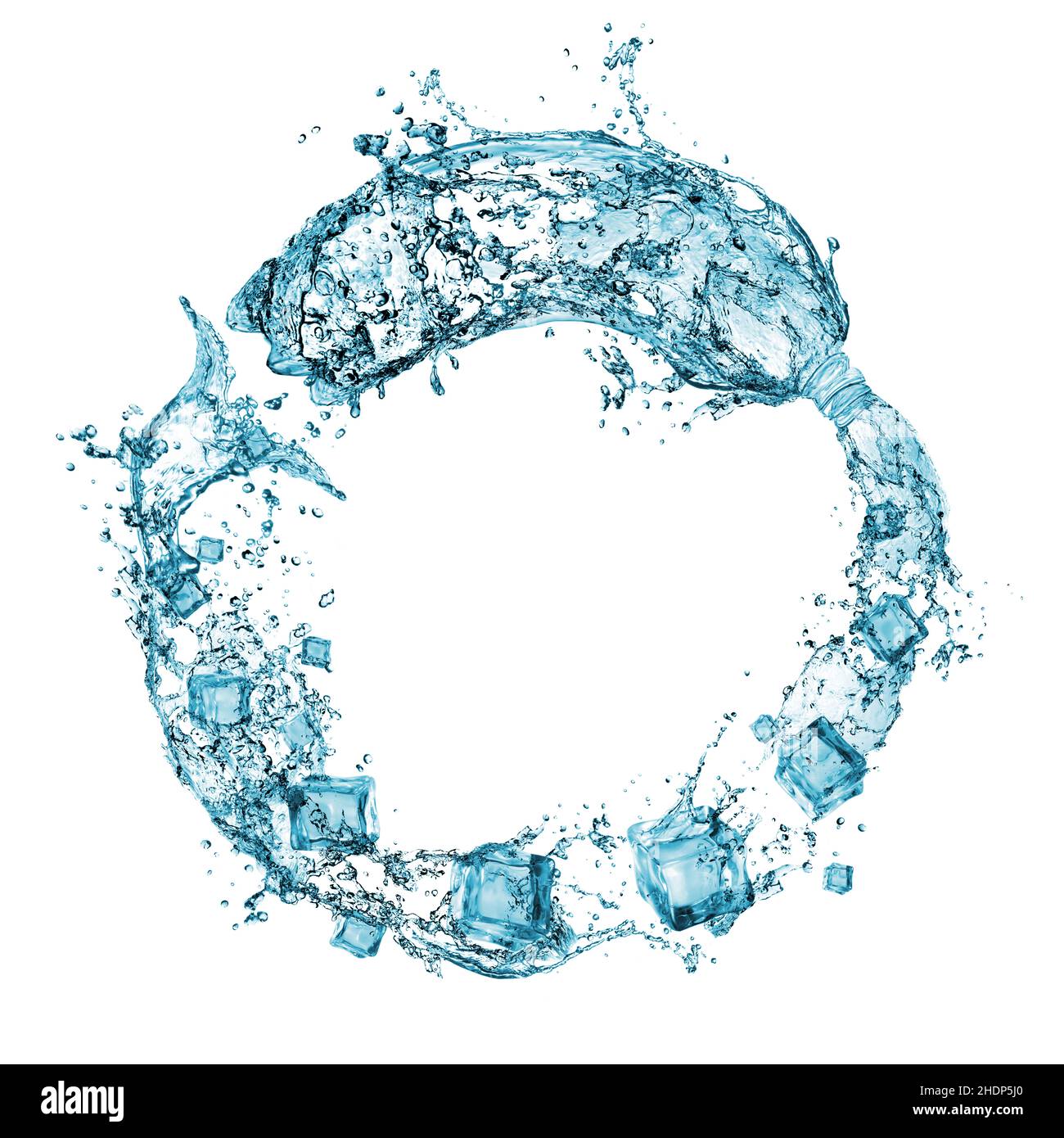 Ice cubes water splashes isolated hi-res stock photography and images ...