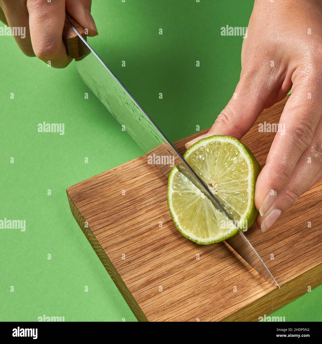 cutting, lime slice, lime slices Stock Photo - Alamy