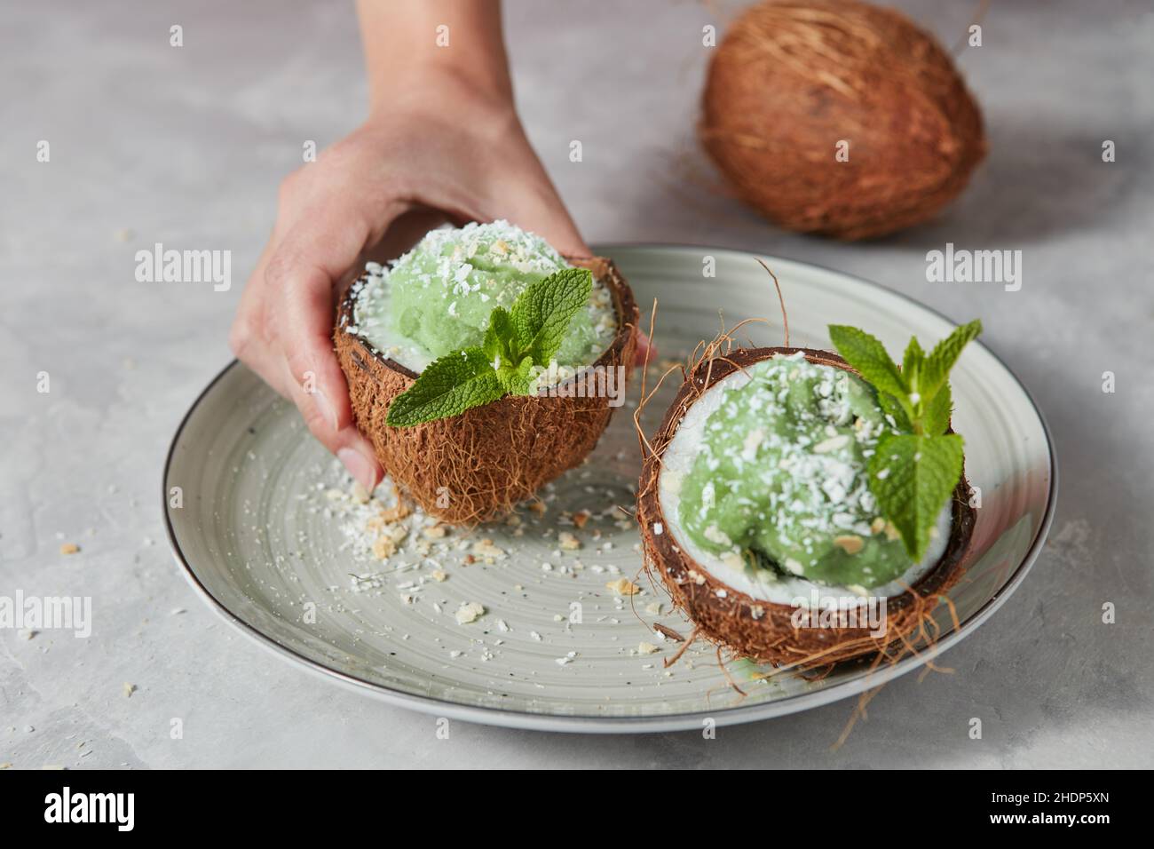 dessert, scoop, desserts, scoops Stock Photo - Alamy