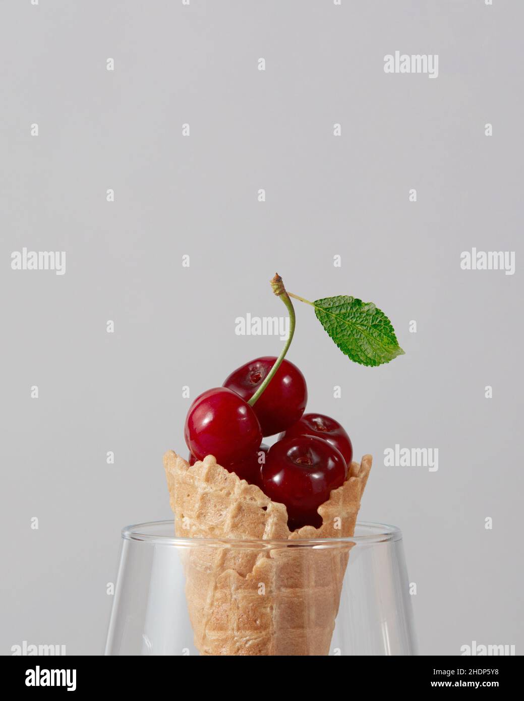 cherries, ice cream cone, cherry, ice cream cones, ice creams, icecream ...