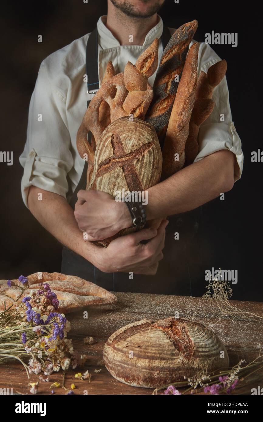 bread, pastry, baking trade, breads, bakery, pastries Stock Photo - Alamy