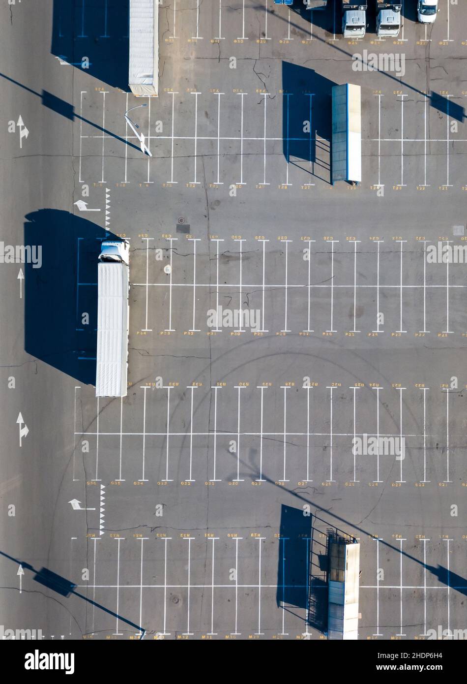 truck, parking lot, lorry, trucks, car park, car-park, carpark Stock ...