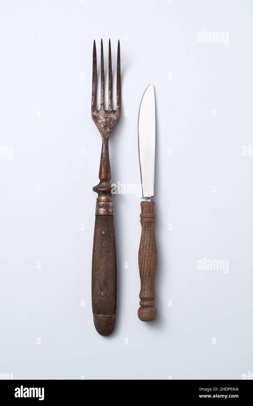 rusty, old, cutlery, rusted, older, cutleries Stock Photo - Alamy