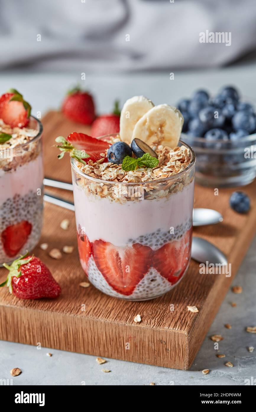 dessert, chia seeds, desserts Stock Photo - Alamy