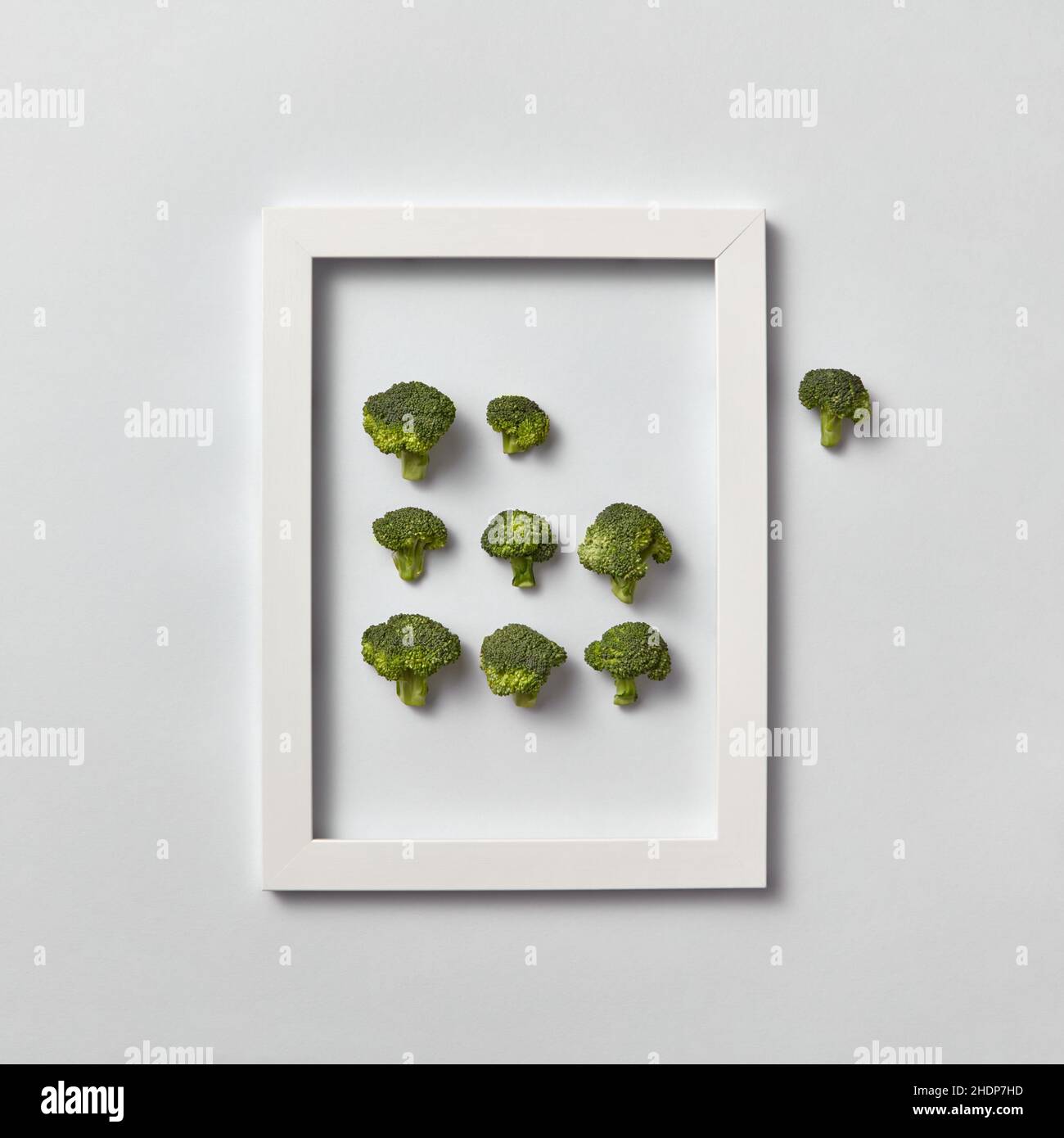 vegetable, broccoli, picture frame, vegetables, broccolis, picture ...