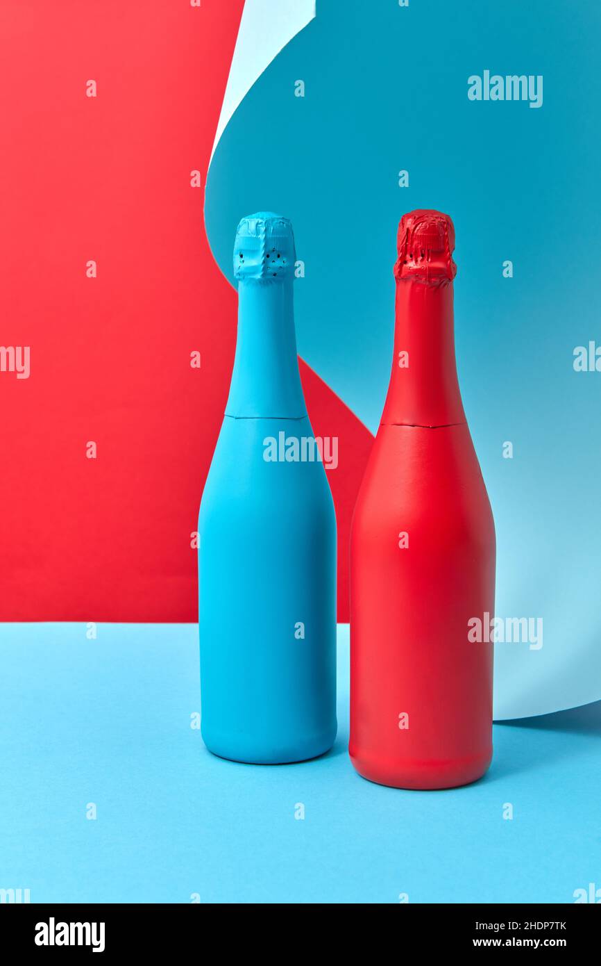 champagne bottle, product design, two color, champagne bottles ...