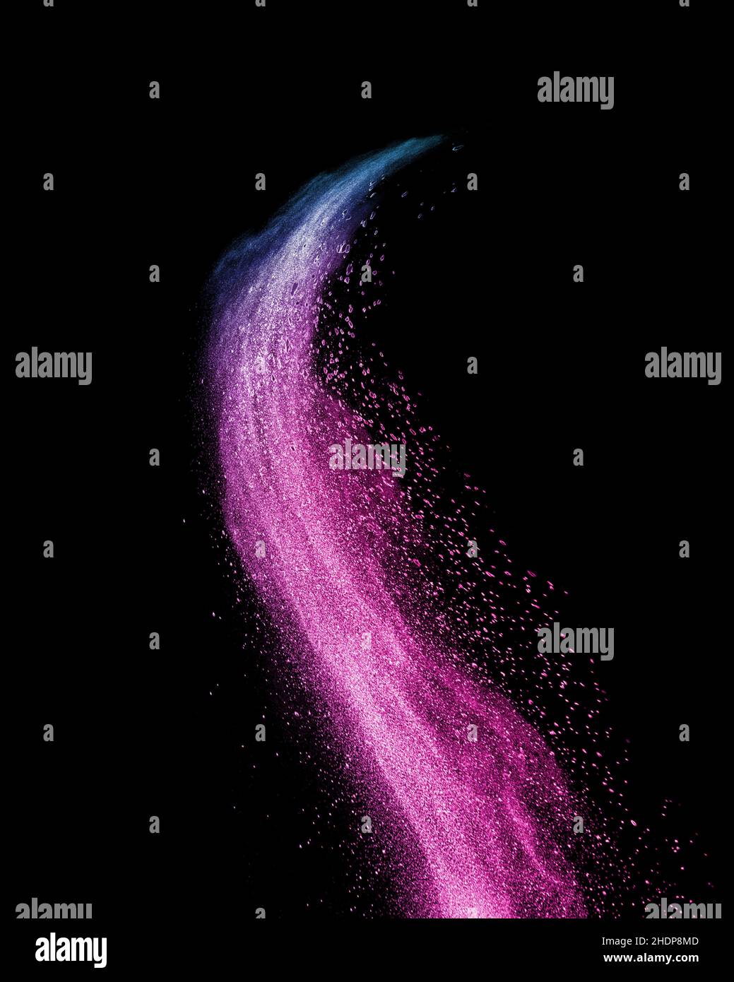 Purple colour powder on black hi-res stock photography and images - Alamy