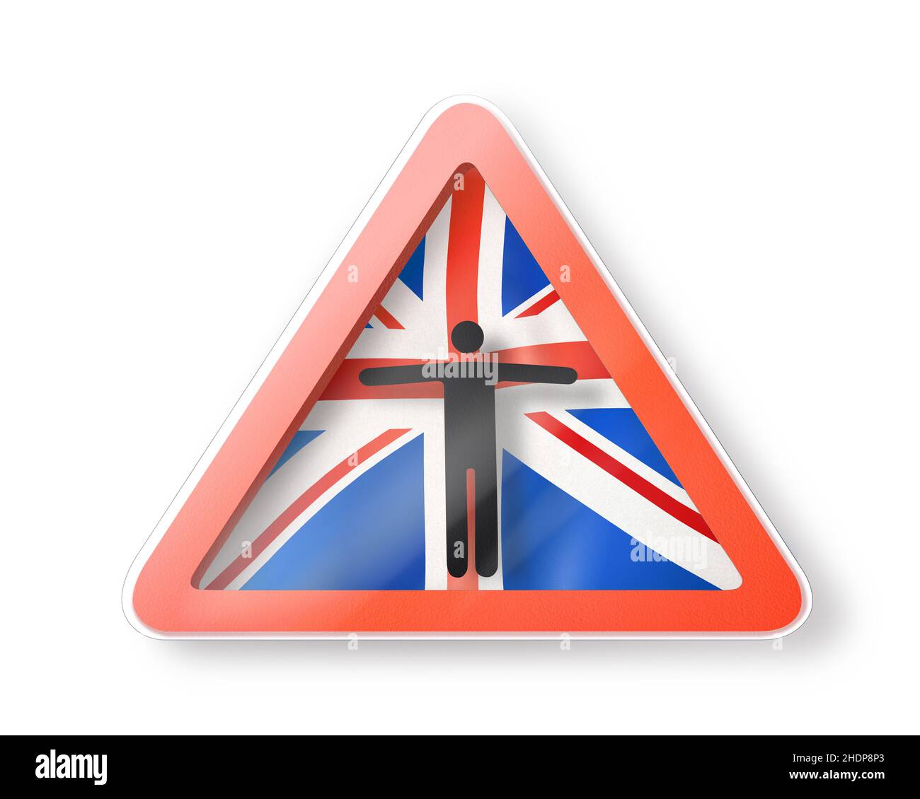 Warning flags Cut Out Stock Images & Pictures - Alamy